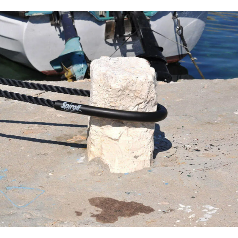Protection amarre Spiroll WATERLINE - protection polyuréthane noir pour ...