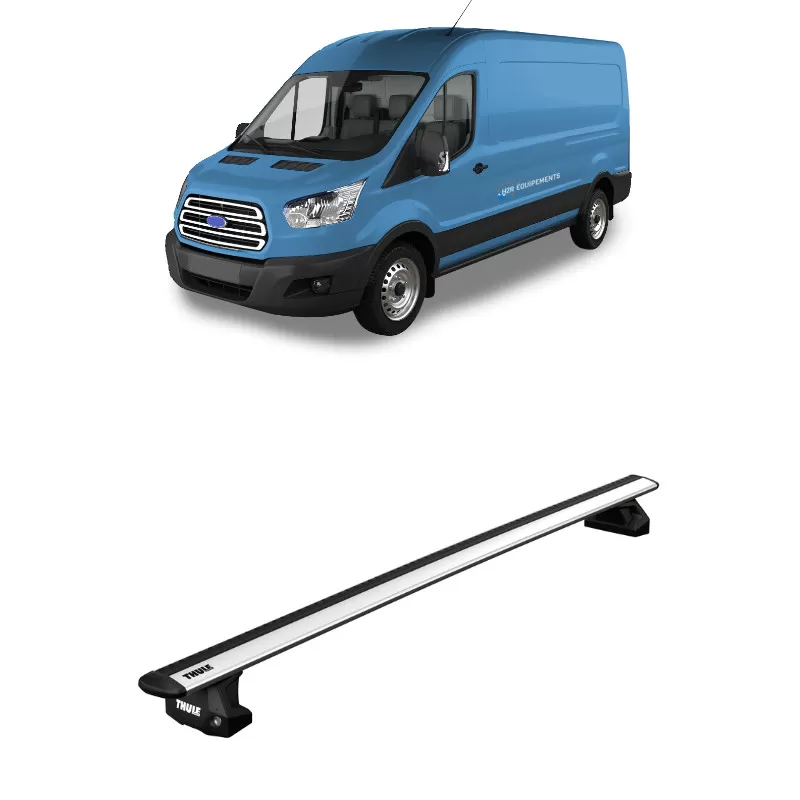 THULE barre de toit Kit ProBar + Fixpoint EVO spécial Transit H3 - Barre de toit pour fourgon ...