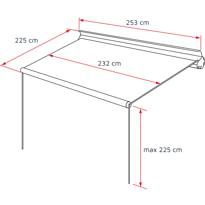 FIAMMA F35 Pro 250 - Store manuel pour van et fourgon aménagé - H2R ...