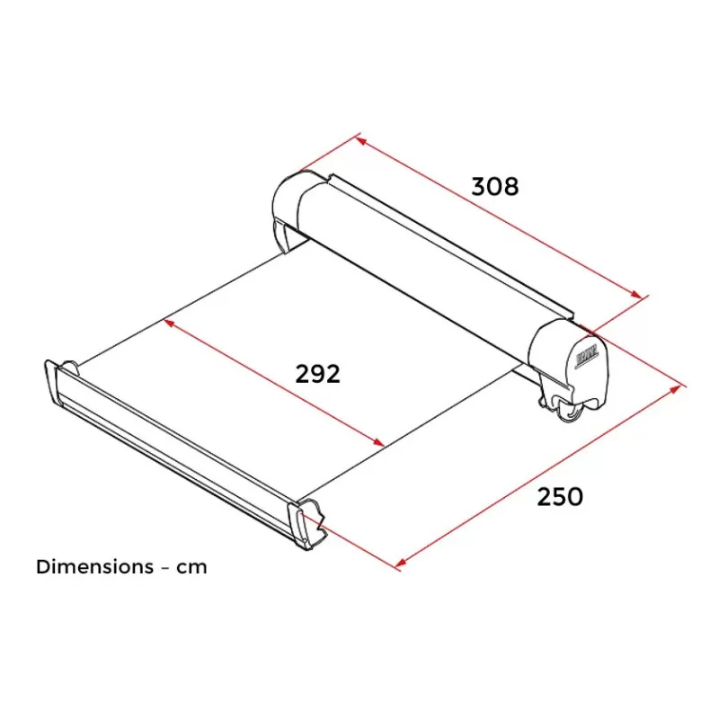 FIAMMA F45 S 300 Polar Withe store extérieur camping-car fourgon promo