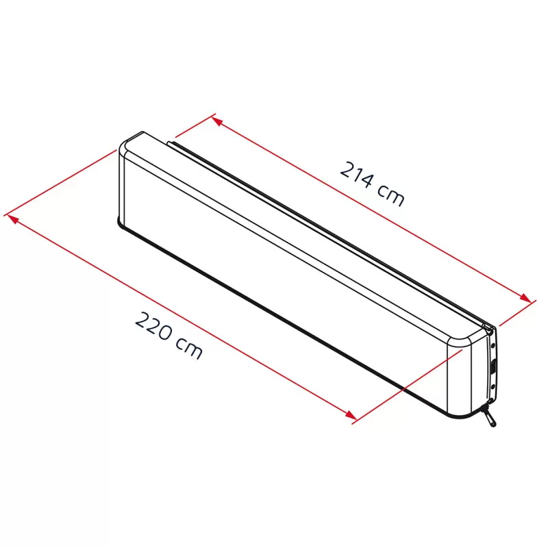 FIAMMA Compass 220 - Store manuel à ouverture éclipse pour van et ...
