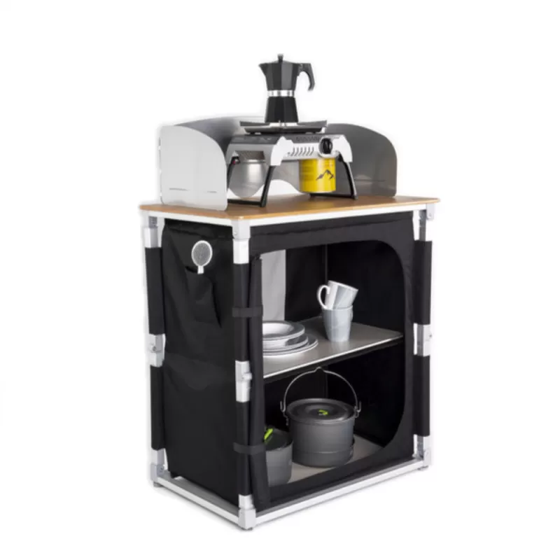 Bamboo Quick Mini CAMP4 - Meuble de cuisine pliable de camping, bivouac ...