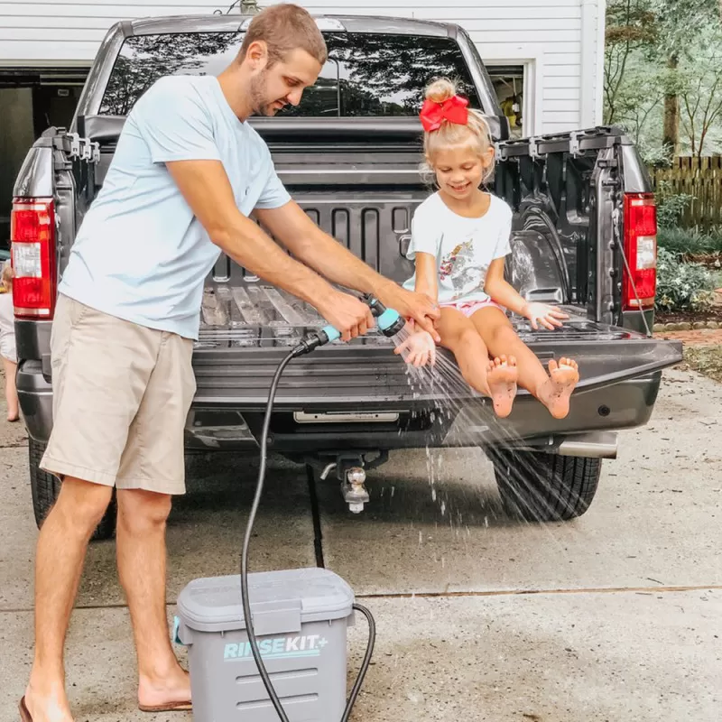 RINSEKIT Plus - Douche portable autonome pour camping, fourgon aménagé ...