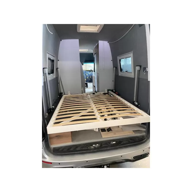 Lit escamotable électrique sur rails CARBEST - Lit électrique van ...