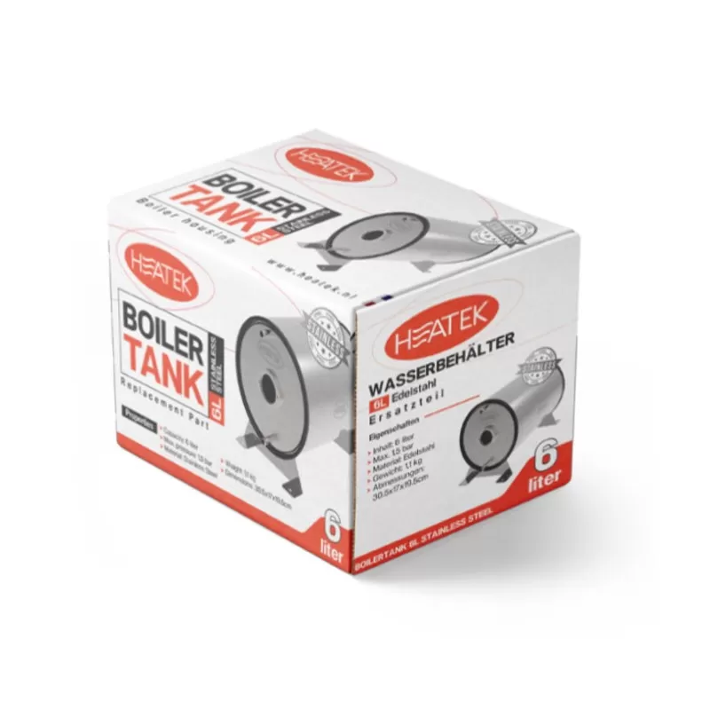 Boiler BT-6 - 6 L HEATEK - chauffe-eau inox pour van, bateau & camping ...