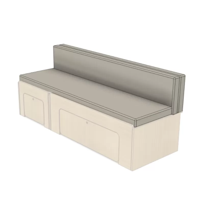 Matelas H2R pour lit peigne SIMPLE VANS 120 cm - Meuble pour van ...