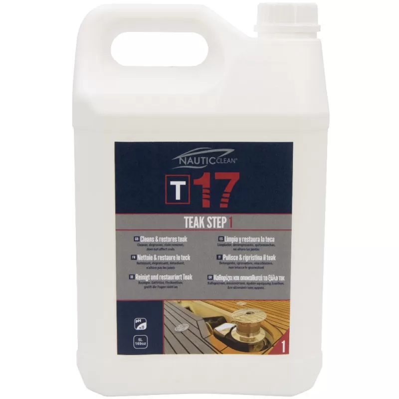 NAUTIC CLEAN T17 Teak step 1 nettoyant pont de bateau - Produit d ...