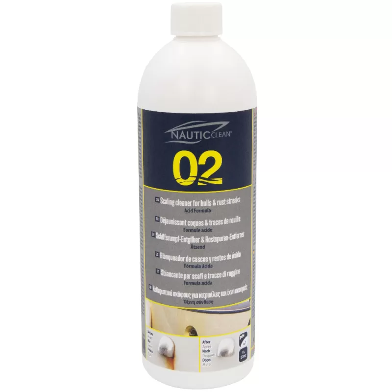 NAUTIC CLEAN 02 Déjaunissant Coque et pont nettoyant - Produit de ...