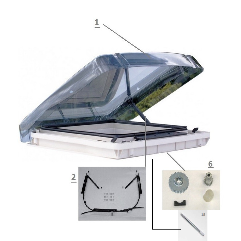 Mecanisme Lanterneau Camping Car