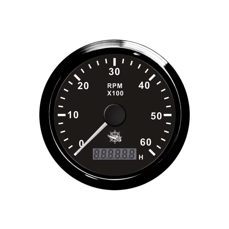 Compte-tour à aiguille avec horamètre 0-6000 RPM spécial moteur bateau