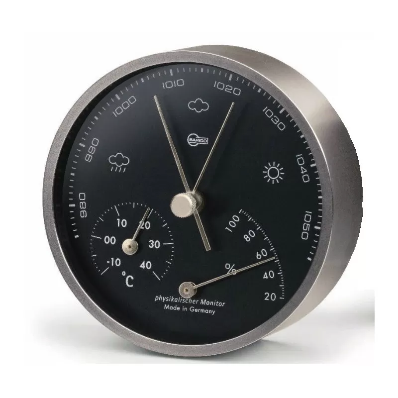 BARIGO Pentable grand baromètre/hygromètre aiguille marin pour bateau
