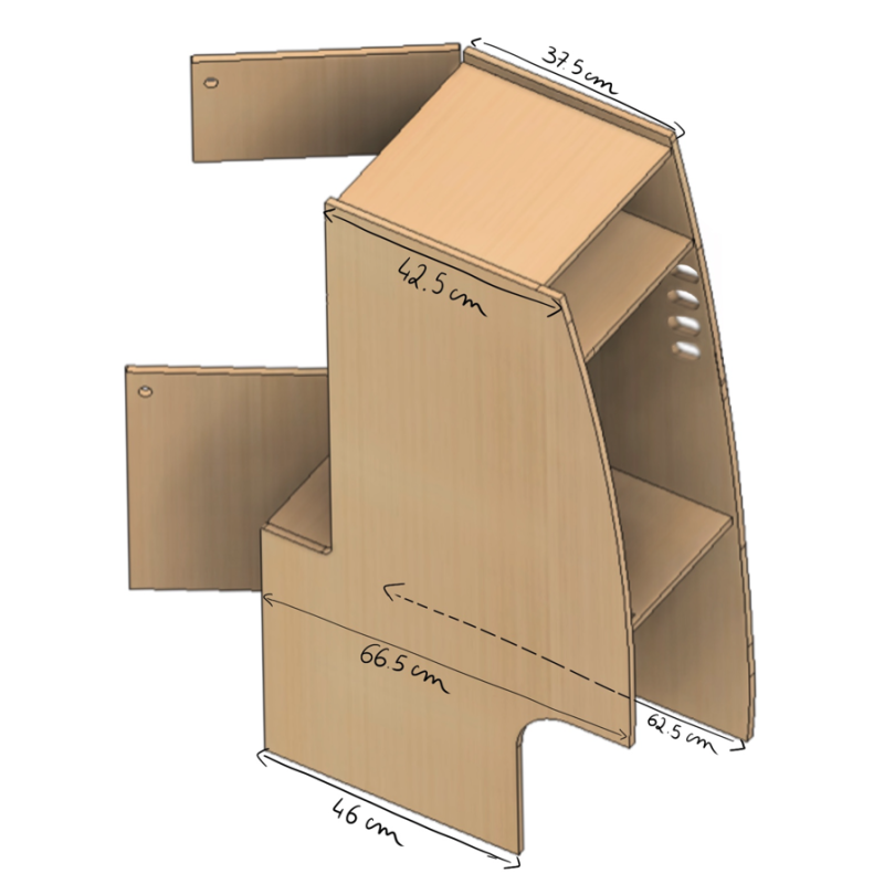 Kit meuble bois Roamer VW T5-T6 Simple Vans | pack aménagement DIY van ...