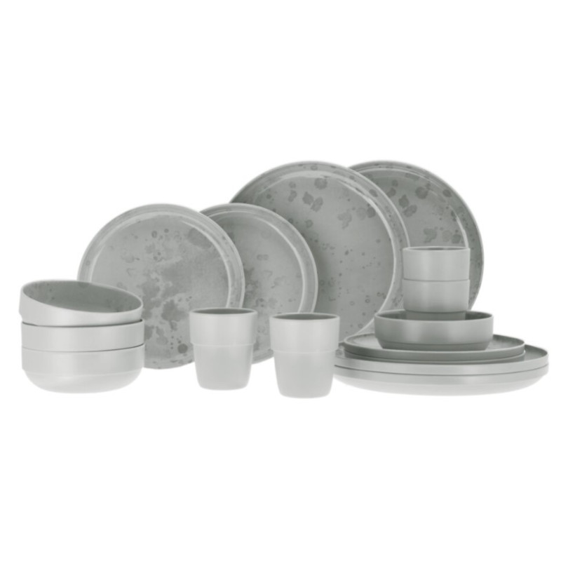 Set vaisselle 16 pièces Palma TRAVELLIFE | pack assiettes, bols et ...