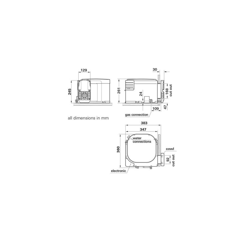 Chauffe-eau gaz Truma Boiler B10 - 10L | pour fourgon, van et camping ...