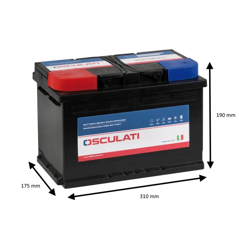 Batterie Safe Energy Plus 95Ah OSCULATI - Batterie de démarrage bateau ...