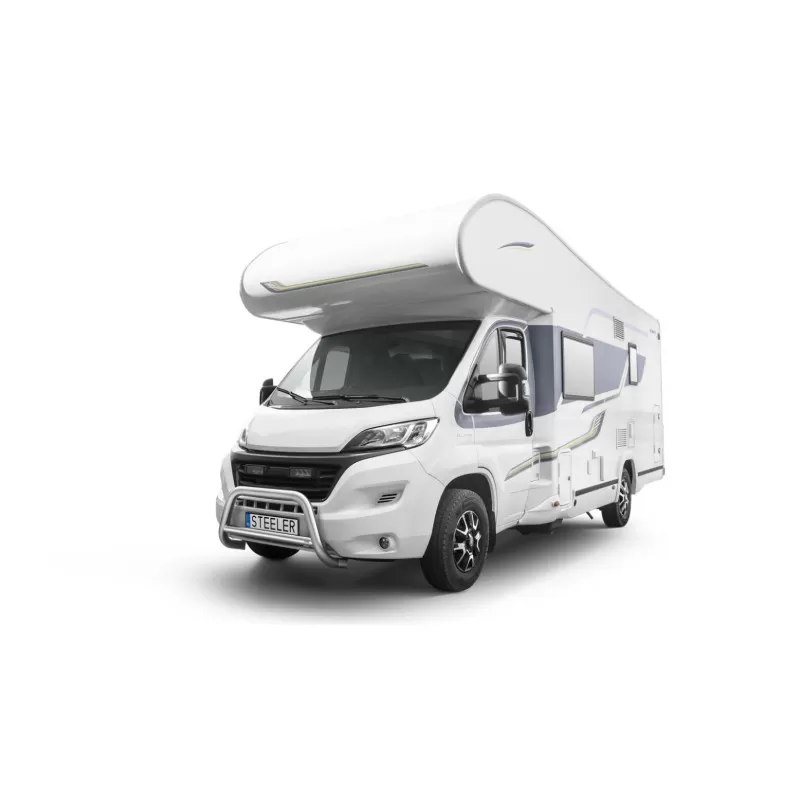 Pare-buffle avec barre transversale STEELER pour Fiat Ducato Camper ...