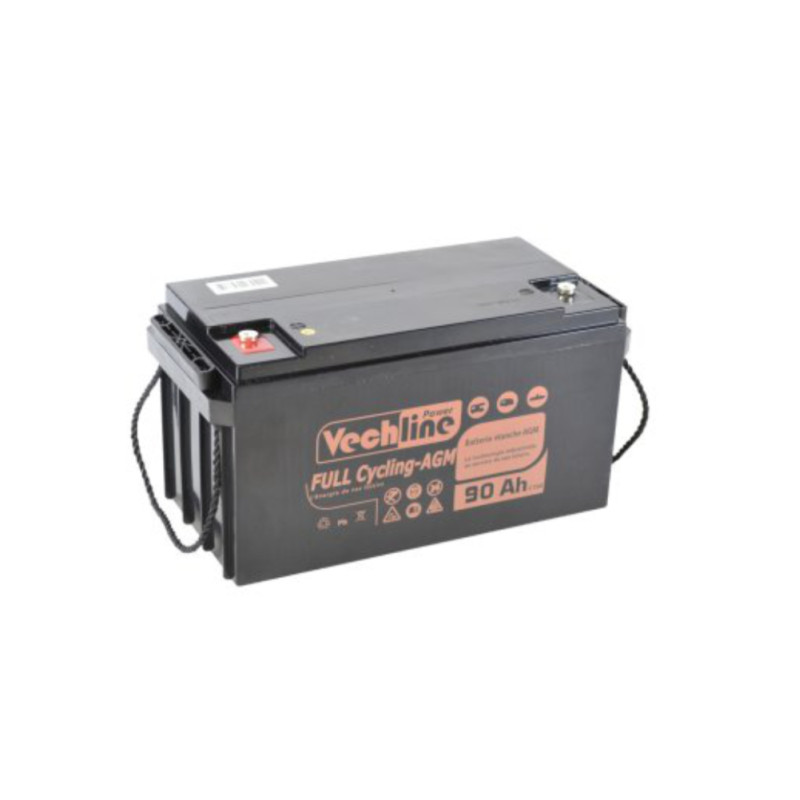 Batterie AGM 12V 90 Ah Vechline pour fourgon et bateau - H2R Equipements