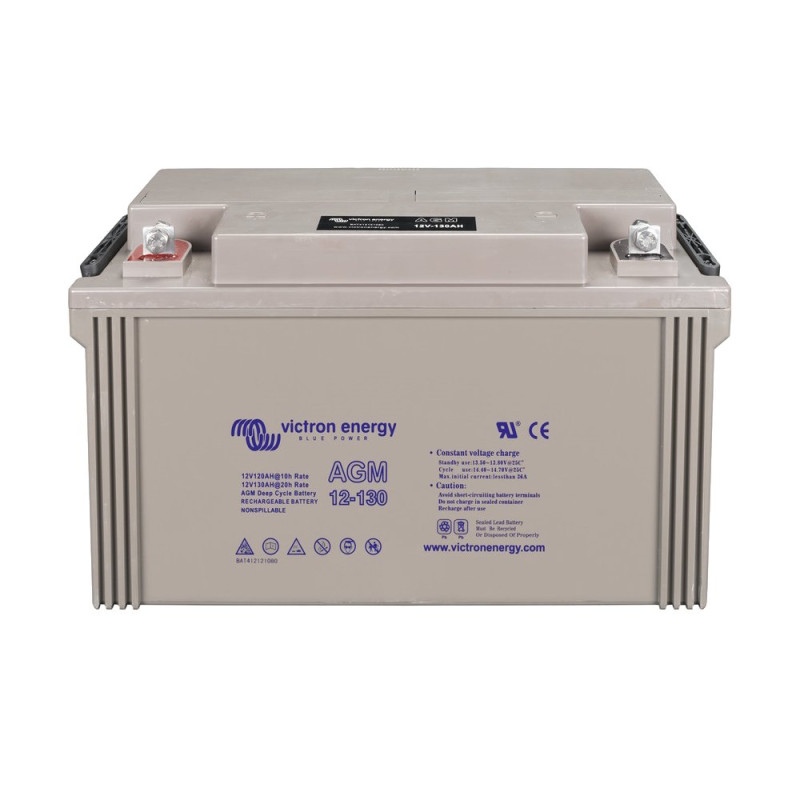 Batterie AGM Deep Cycle 12V 130 Ah Victron pour van et bateau - H2R ...