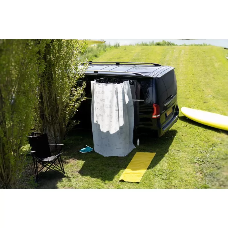 Rideau de douche portable HABA Cascata - Accessoire de douche pour van ...