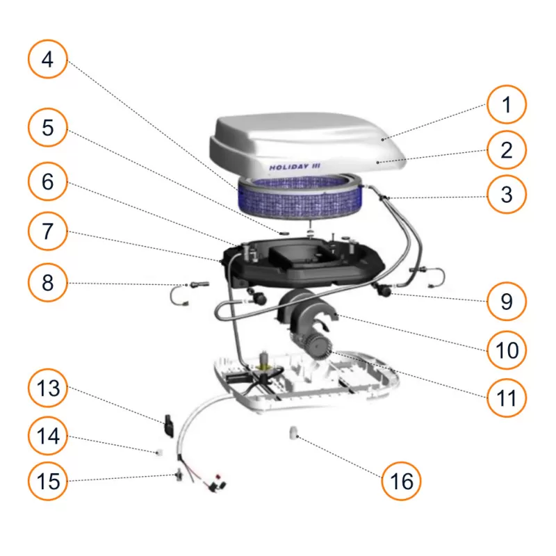 Pièces détachées pour climatiseur VIESA Holiday III pour fourgon ...