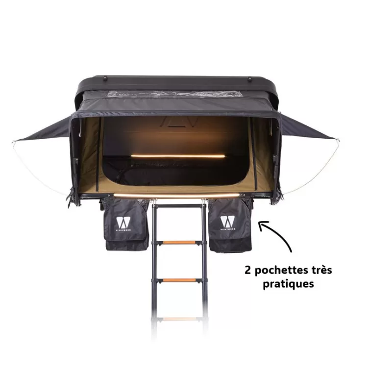 Tente de toit 2 personnes Mighty Oak 160 Line-X VICKY WOOD - Tente de ...