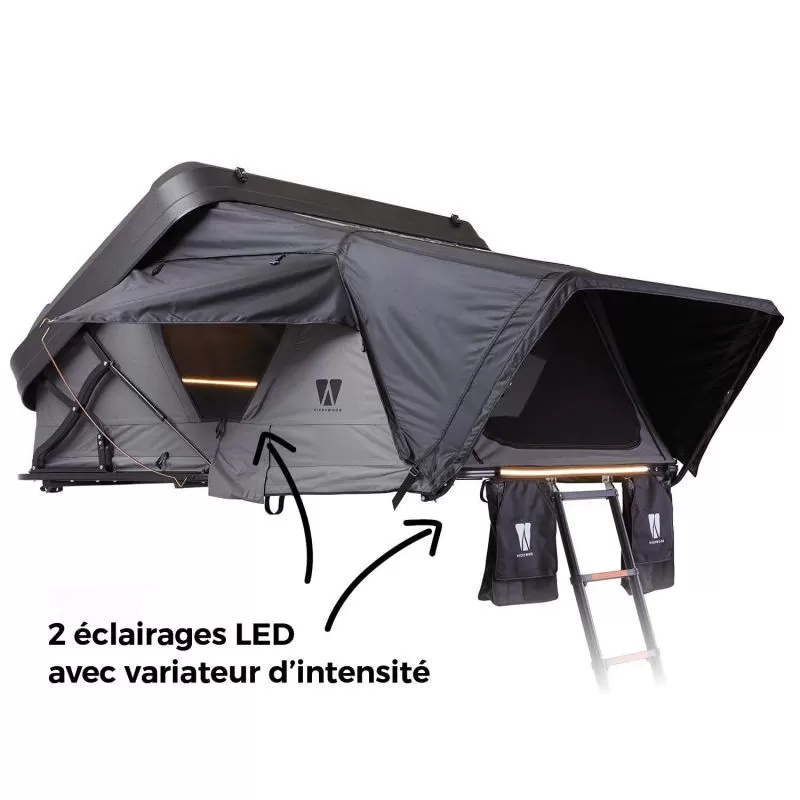 Tente de toit 2 à 3 personnes Mighty Oak 165 Line-X VICKY WOOD - Tente ...