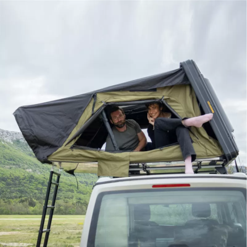 Tente de toit LEXAGONES Famille XL - Tente à coque rigide familiale ...