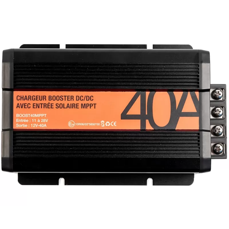 Chargeur DC-DC BOOST 40 MPPT ENERGIE MOBILE - chargeur 12V moteur et solaire pour van et bateau ...