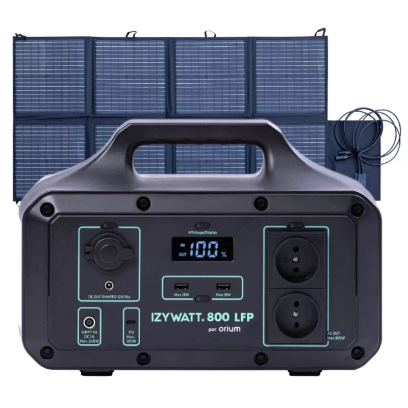 ORIUM Pack nomade IZYWATT 800 + Panneau solaire pliant 160W pour ...