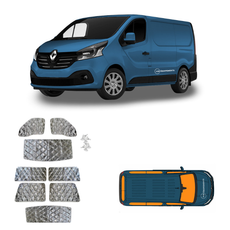 Rideaux intérieur isolants kit intégral pour Renault Trafic 3 de NRF ...