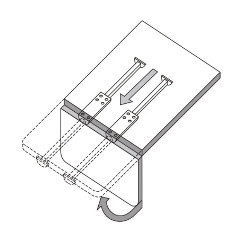 Tirette de table 400 mm FAWO - support rallonge de table pour van ...