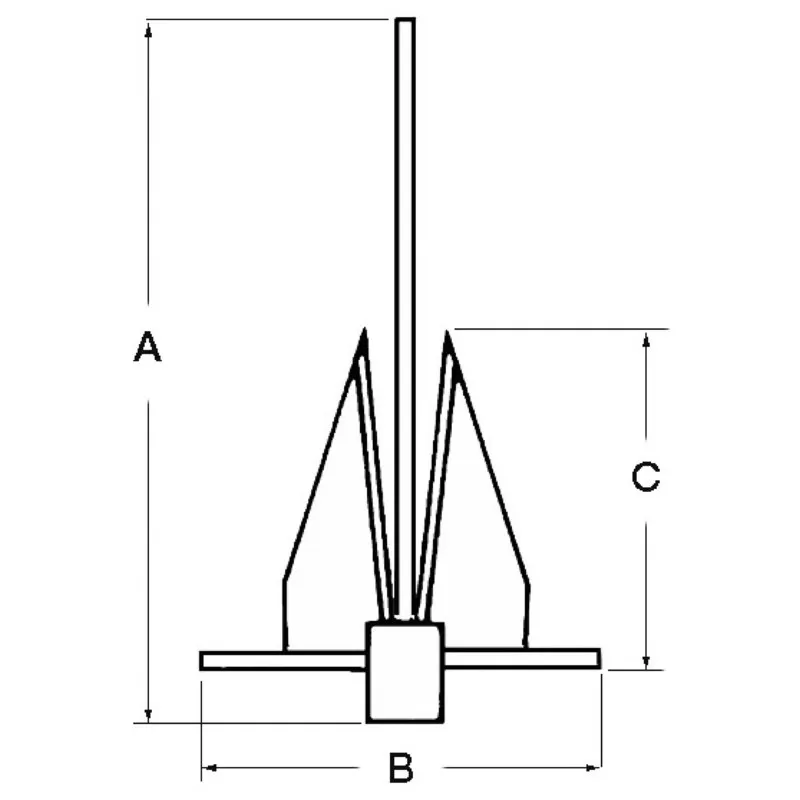 Ancre inox DANFORTH | Ancre & chaine de mouillage | H2R Equipements