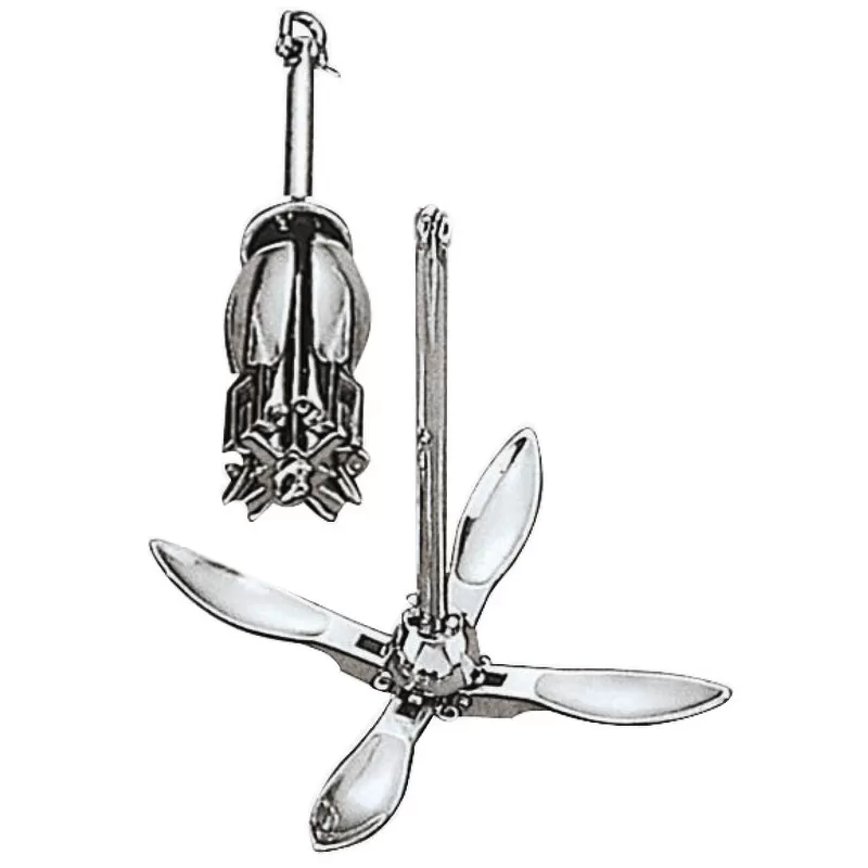 Ancre à grappin inox Osculati | Ancre & chaine de mouillage | H2R ...