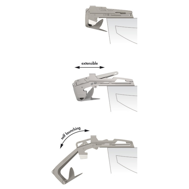 Davier extensible Mr Fantastic inox Osculati | davier télescopique en ...