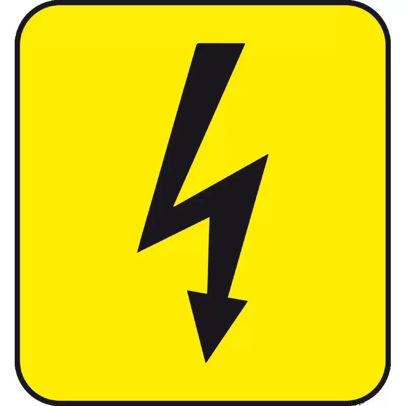 Autocollant danger 25x27 mm Osculati | Signalétique pour la sécurité à ...