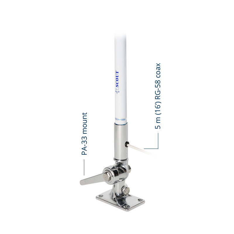 Antenne VHF 240 cm SCOUT KS-42 | VHF & Communication | H2R Equipements
