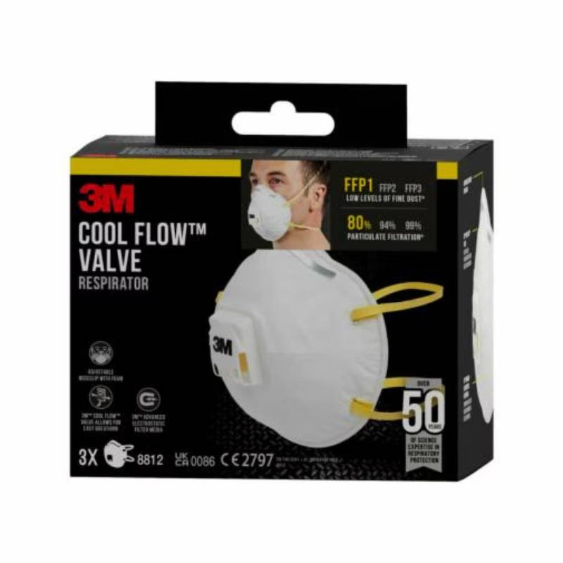 Boîte de 10 masques 3M 8812 classe FFP1 | Protection respiratoire | H2R ...