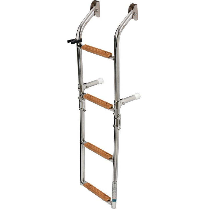Echelle de bain Iroko Osculati | échelle repliable structure inox et ... Echelle de bain Iroko Osculati | échelle repliable structure inox et ...
