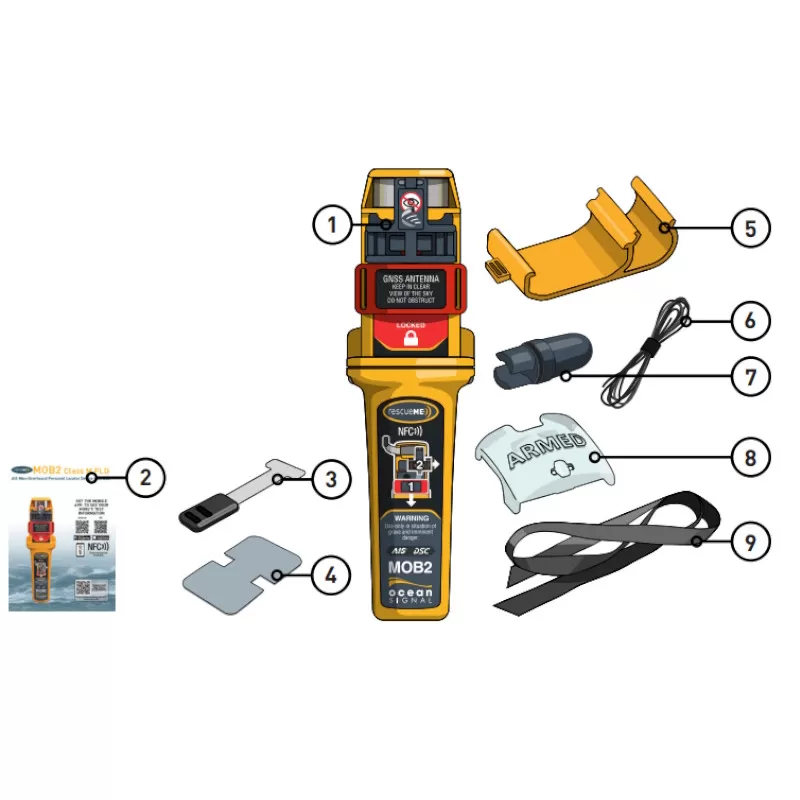 Balise RescueMe AIS MOB2 Ocean Signal | Balise personnelle | H2R ...