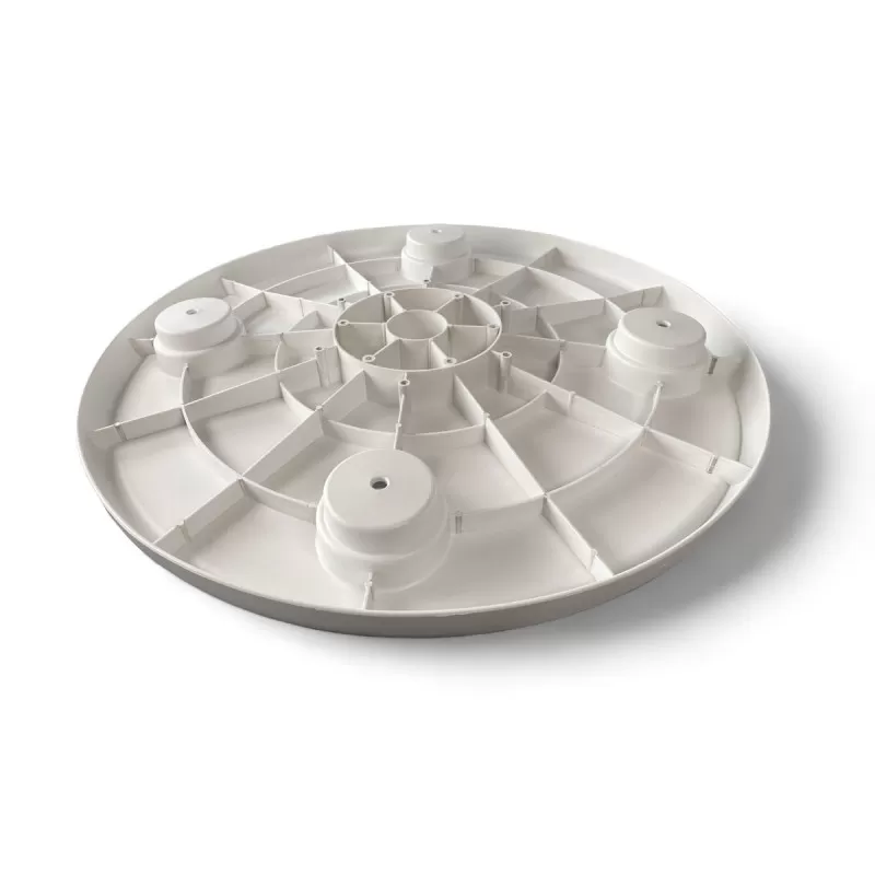 Table Trem diamètre 60 cm + pied de 70 cm + embase | Plateau & pied de ...