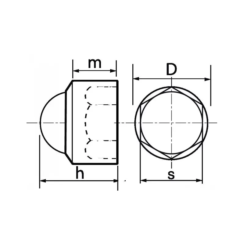 Cache écrou nylon Marinox noir pour bateau ou camping-car | Visserie ...