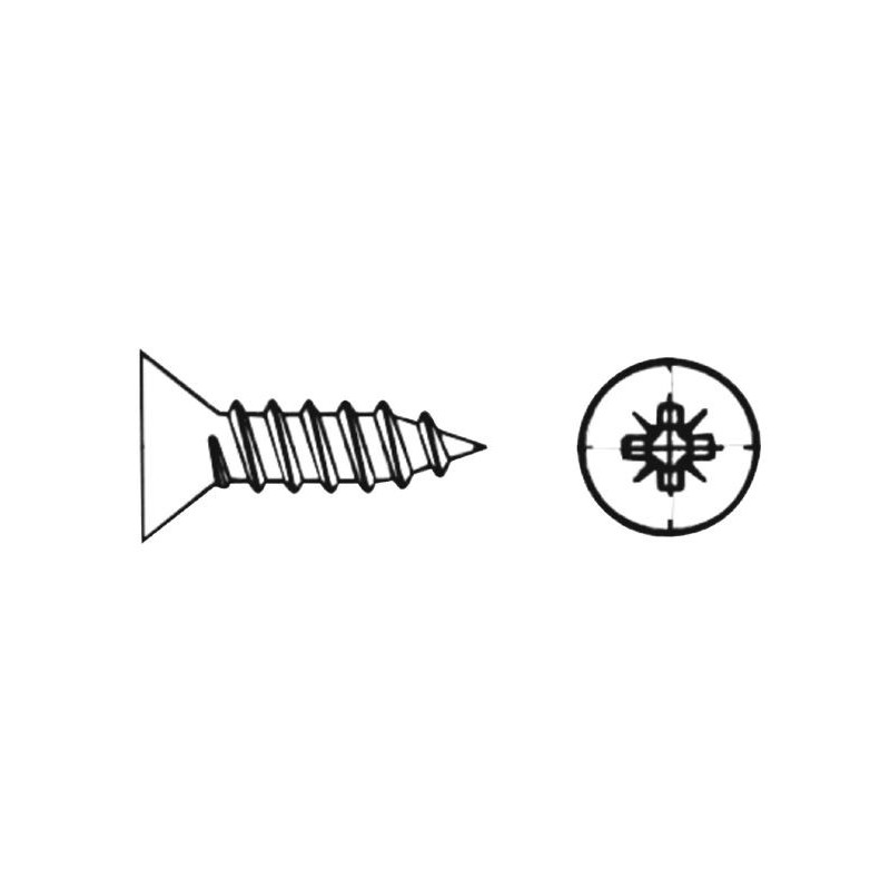 Vis inox A4 pour tôle Marinox tête fraisée pozi 2,9 mm pour van aménagé ...