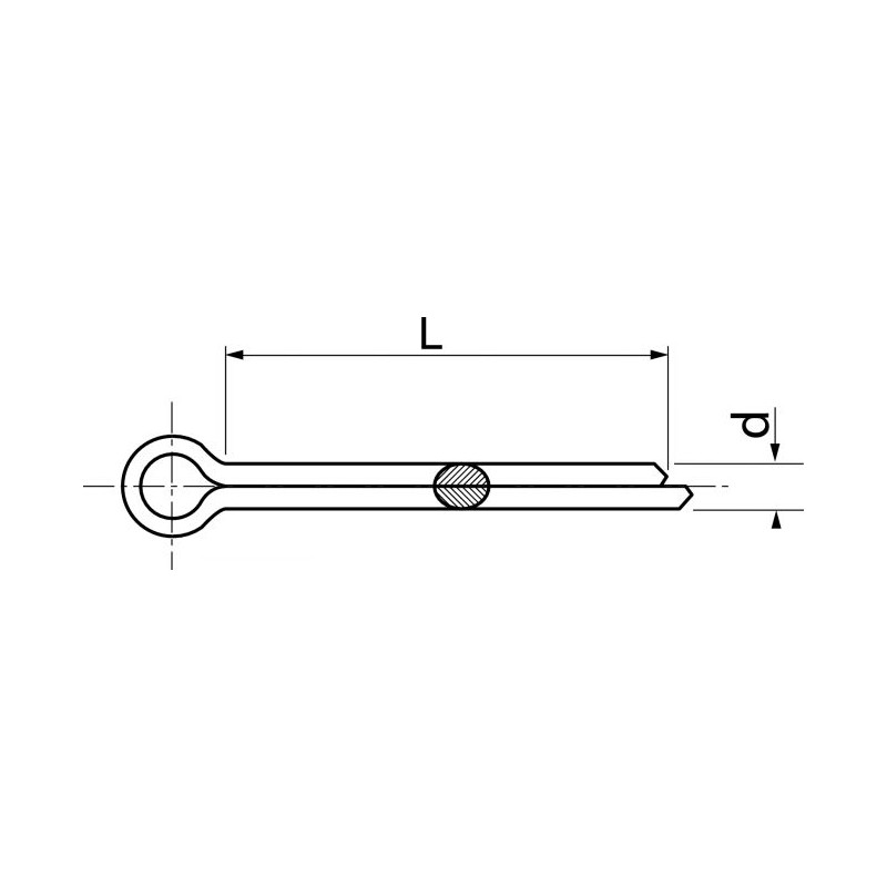 Goupille inox A4 Marinox 1,6 mm | Visserie marine acier inoxydable ...