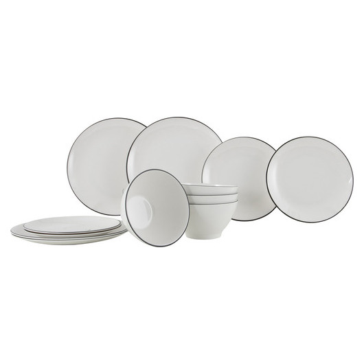 Set Linea Line 12 pièces Gimex | Vaisselle en mélamine pour camping-car ...