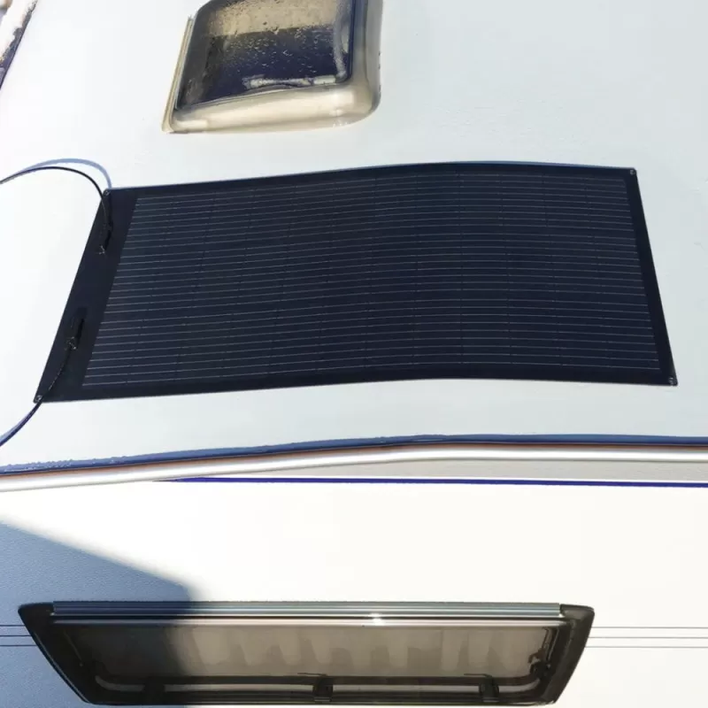 Panneau solaire semi-flexible 100 W Mestic MSFL-100 pour van, fourgon ...