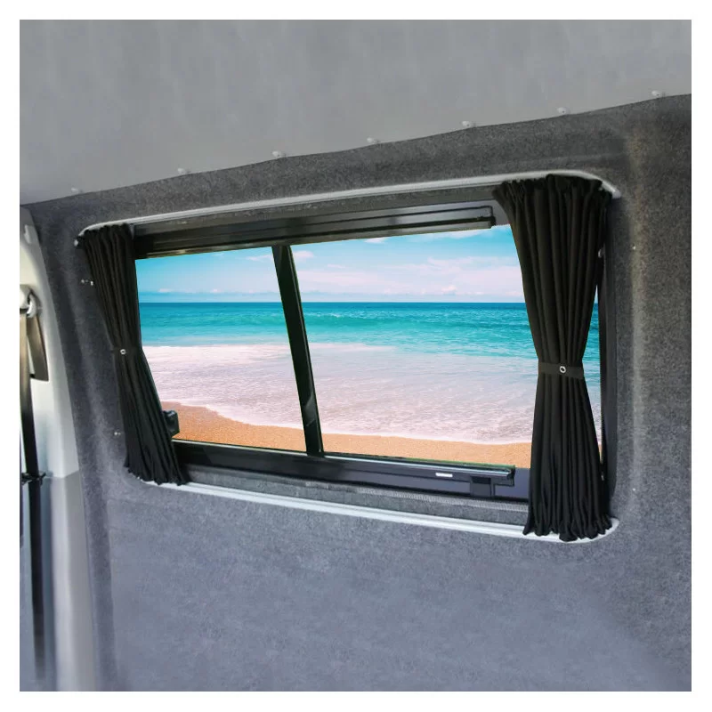 Rideau coulissant fixe pour vitre de camping-car van et fourgon aménagé ...